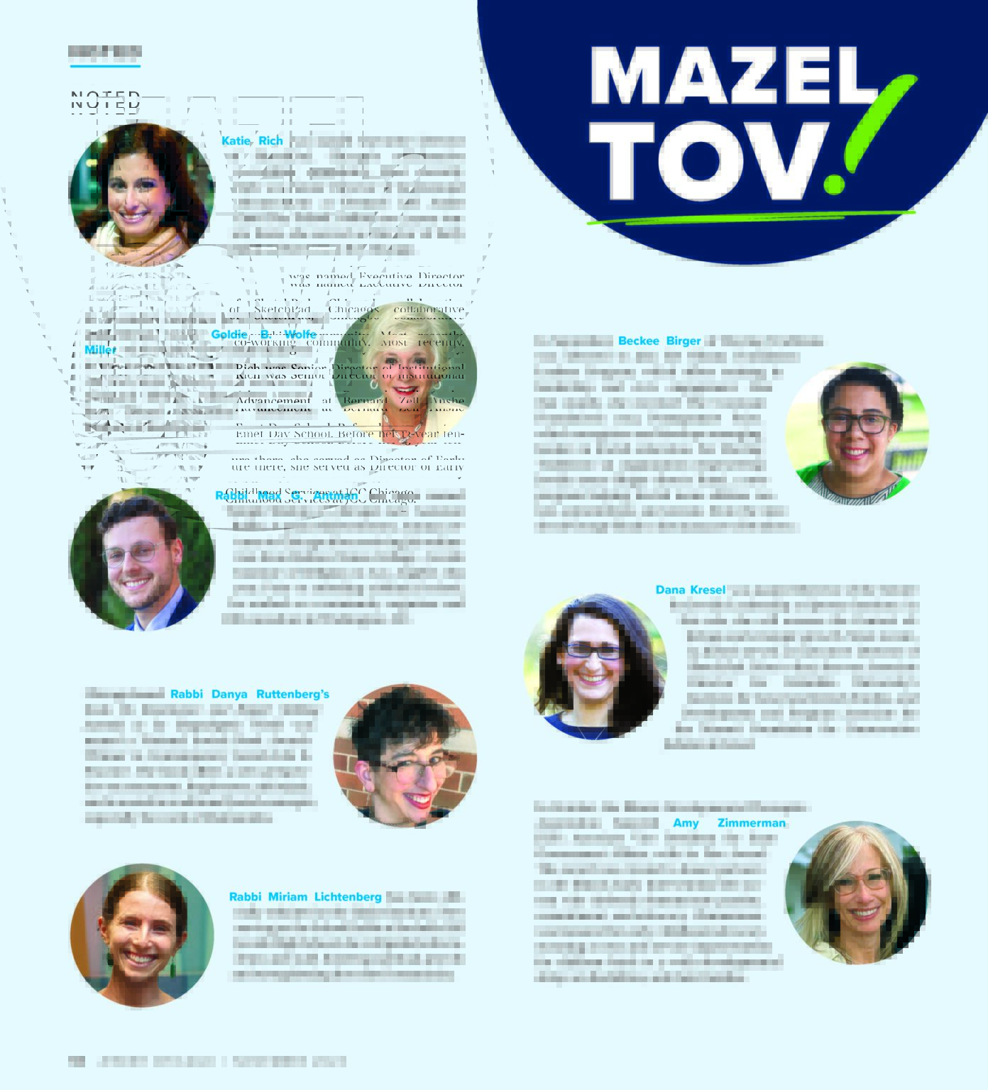 Jewish Chicago: (The JUF Magazine): Mazel Tov! - Moving Traditions